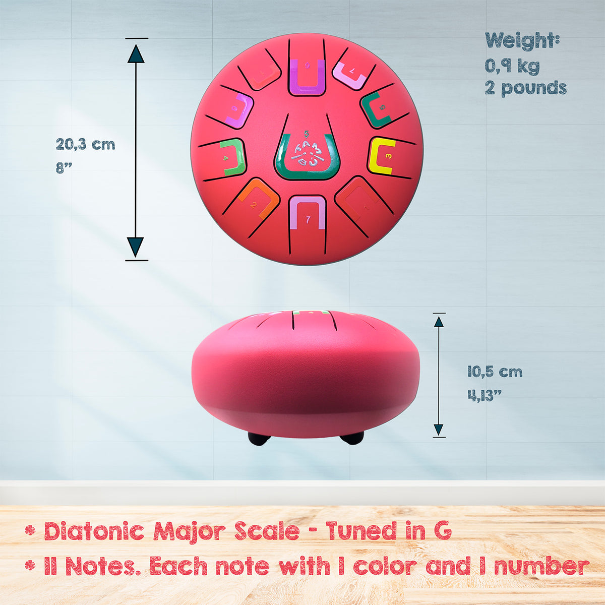 Tambu Musical Instrument - Scarlet Sunset – Inspire - yourself & your home
