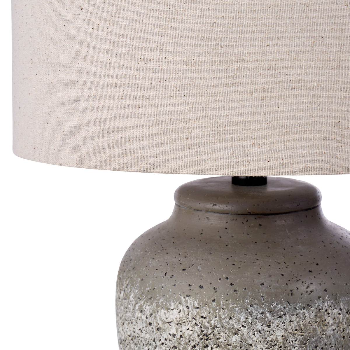 Amalfi Rustic Stone Table Lamp 35.5cm - Stone/White – Inspire ...